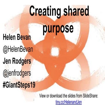 Creating shared purpose | PPTX
