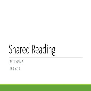 Shared Reading | PPTX