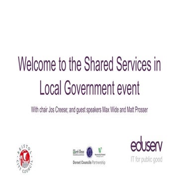 Shared Services in Local Government | PPTX