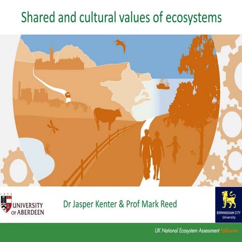 Shared and cultural values of ecosystems | PPTX