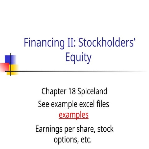 Financial Management Shareholders Equity.ppt