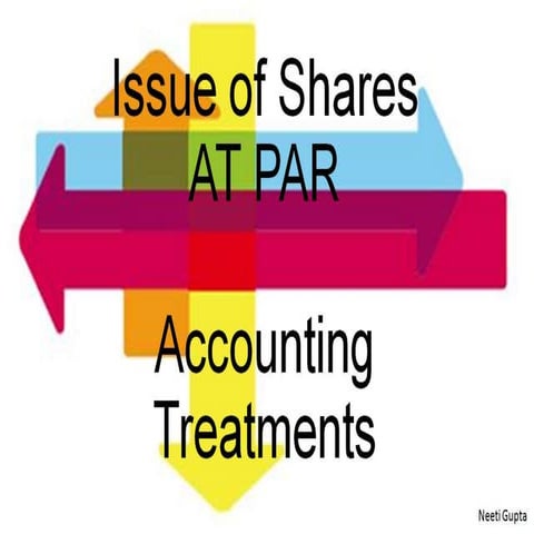 Share issued at par: Accounting Treatment | PPTX