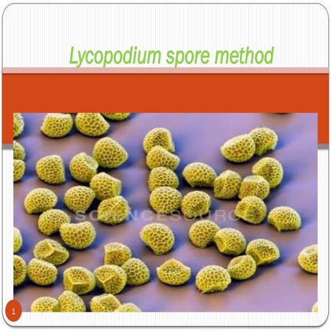 Lycopodium spor.pptx' pharmacognocy and phytochemistry | PPT