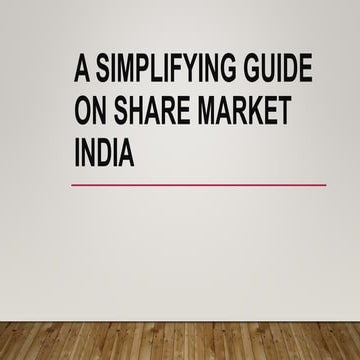 Indian Stock Market for Beginner's Guide | PDF