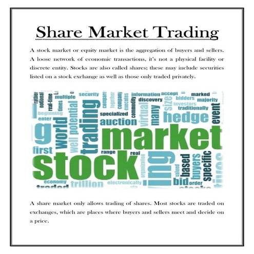 Share Market Trading | PDF