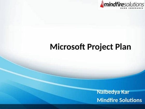 How to build a Project Flight Plan in Microsoft Project | PPTX