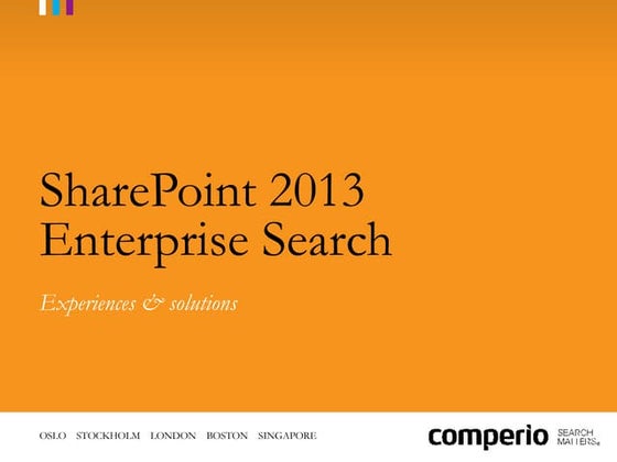 Samhandlingsløsninger med søk på tvers av kilder | PDF