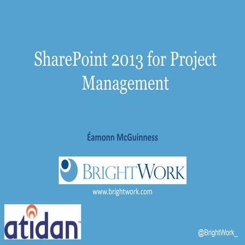 Brightwork Project Management Introductory Guide - From Atidan | PDF