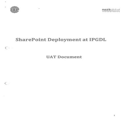 SharePoint 2013 Server Implementation Project | PDF