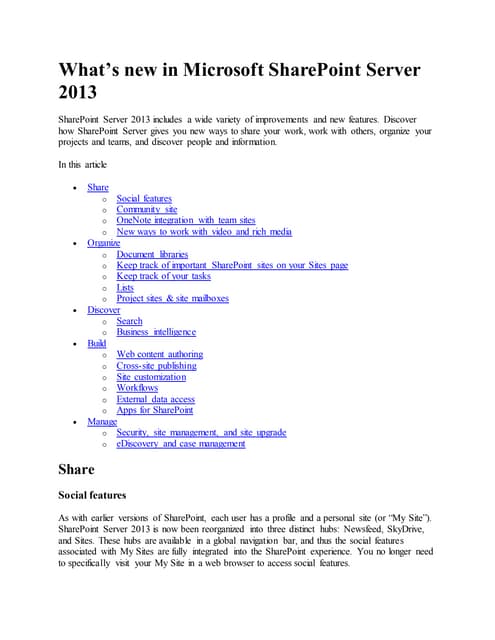 Sharepoint Basics | PDF