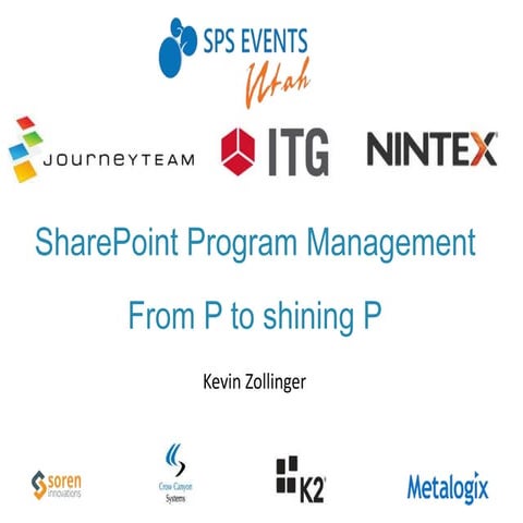 SharePoint Saturday - From P to Shining P | PPTX | Computer Software ...