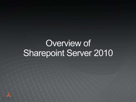 SharePoint 2010 Administrator Course Content | PDF