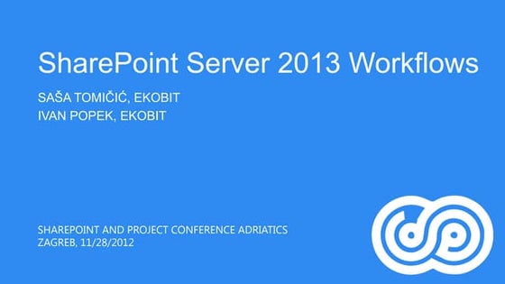 SharePoint 2013 Workflows | PDF | Computer Software and Applications | Computing