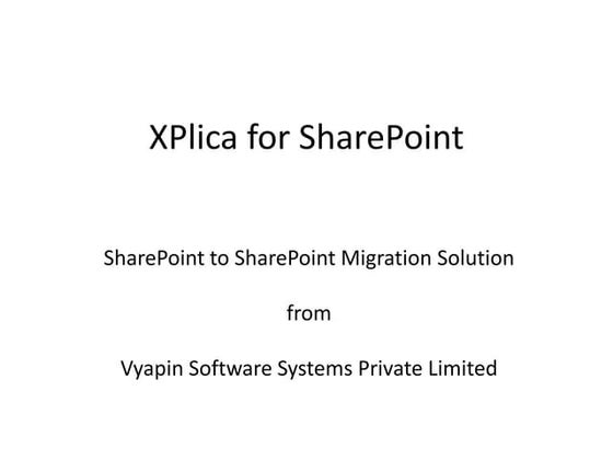 File Share to SharePoint Migration solution | PPTX | Computing | Technology & Computing