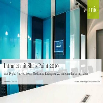 Unic AG - Intranet mit SharePoint 2010 | PDF