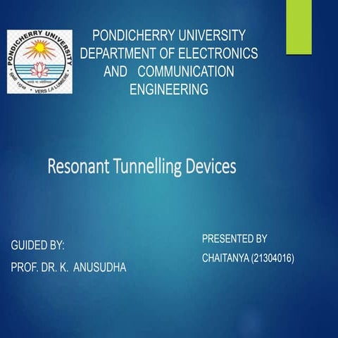 resonant tunneling devices | PPT