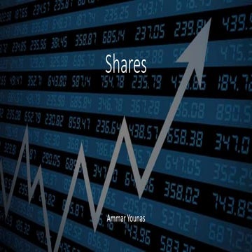 Shares and Types of Shares (Ammar Younas) | PPTX