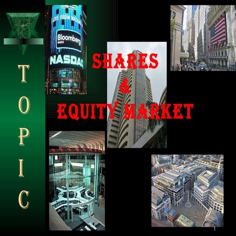 Shares & equity | PPT | Stocks and Bonds | Personal Investing