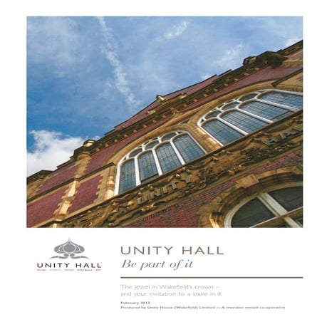 Tours of Unity Hall flyer | PDF