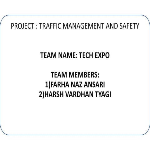 Share 'traffic management and Safety | PPT