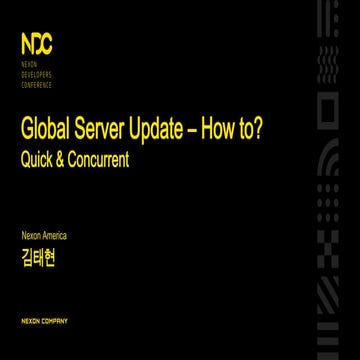 NDC 2016 - Global Server Update - How to? | PDF