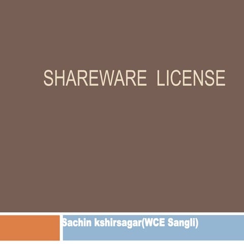 Shareware license | PPTX