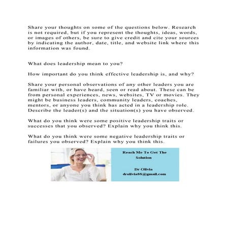 Share your thoughts on some of the questions below. Research is not .docx