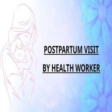 Post natal care | PPTX