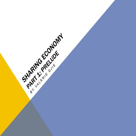 Sharing economy - Part 1 | PPTX