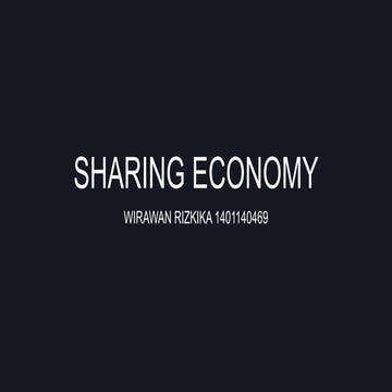 Sharing Economy | PPTX