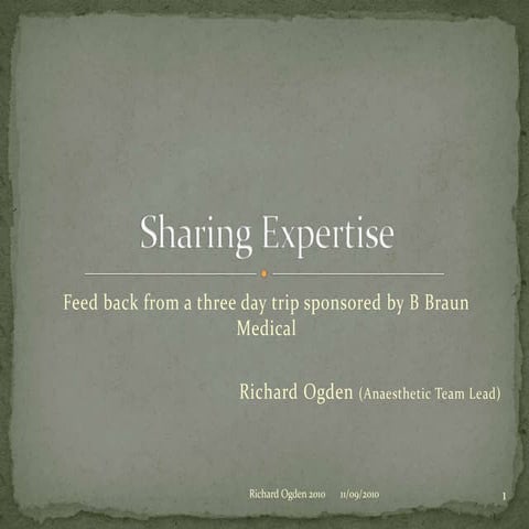 Sharing expertise | PPTX