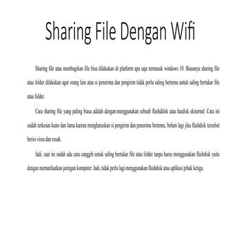 Sharing File Dengan menggunakan Wifi .pptx