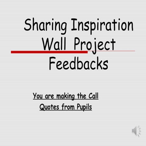 Sharing inspiration wall | PPT
