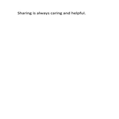 Sharing is always caring | DOCX