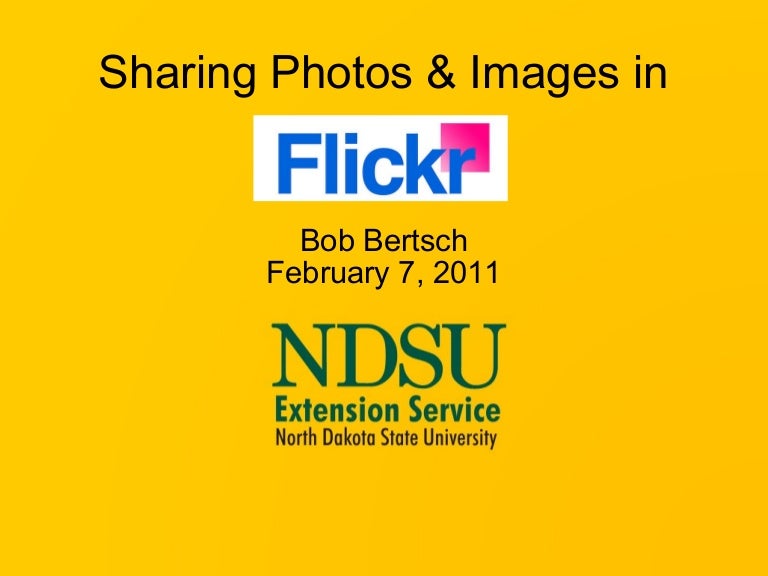 Sharing Photos and Images in Flickr