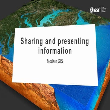 Sharing and presenting information Master gis | PPTX