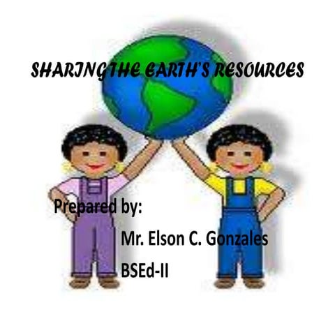 Sharing the earth’s resources | PPTX