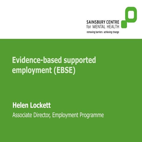 Supported Employment | PPTX