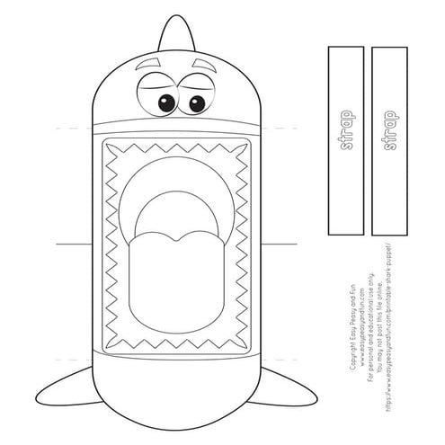 Shark printable-puppet | PDF