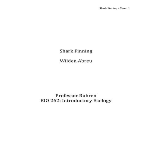 Shark finning | DOCX