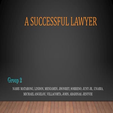 Successful Lawyer | PPT