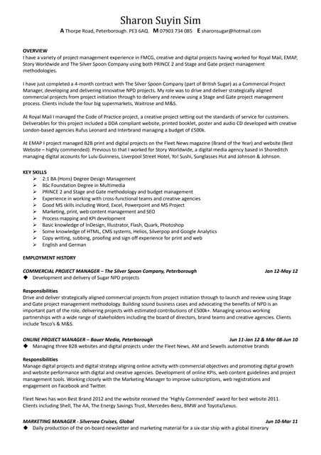 Teddy James CV 2017 | PDF