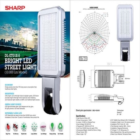 Sharp led street light | PDF