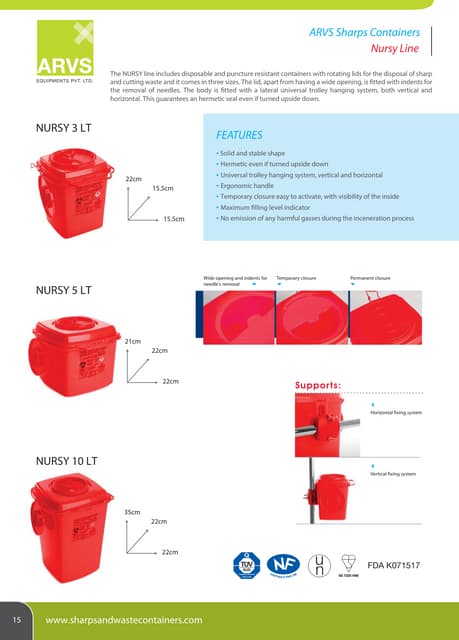 Sharps containers H Series | PDF