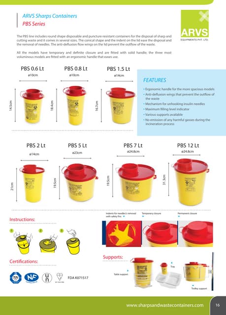 Sharps containers H Series | PDF