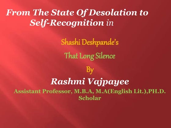 Rashmi Vajpayee presentations