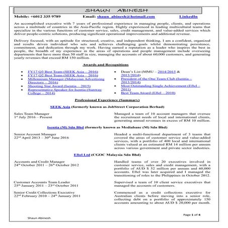 Shaun Abinesh (Resume) | PDF