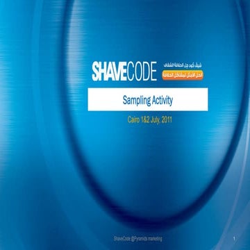 Shave code sampling event | PPT