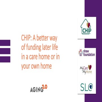 Shaw foundation presentation Aging 2.0 | PPTX