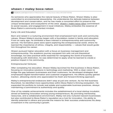 shawn r maley boca raton.pdf shawn r maley boca raton | PDF